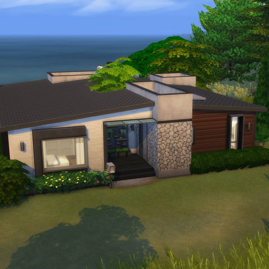 Contemporary Square house - Gallery - The Sims 4 Rooms / Lots - CurseForge