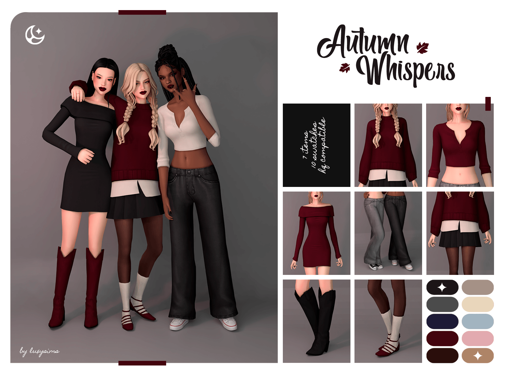Baggy Jeans (Low Waist) - Autumn Whispers Collection - The Sims 4 ... Baggy Jeans (Low Waist) - Autumn Whispers Collection - The Sims 4 ...