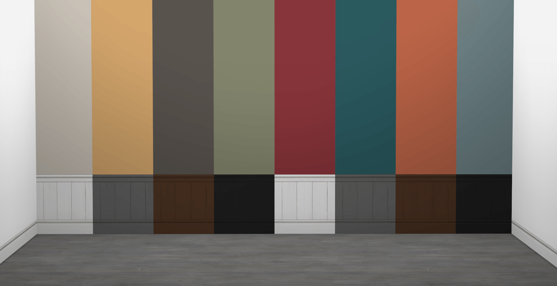Panel Walls - 32 Base Game Walls - Gallery - The Sims 4 Build / Buy ...