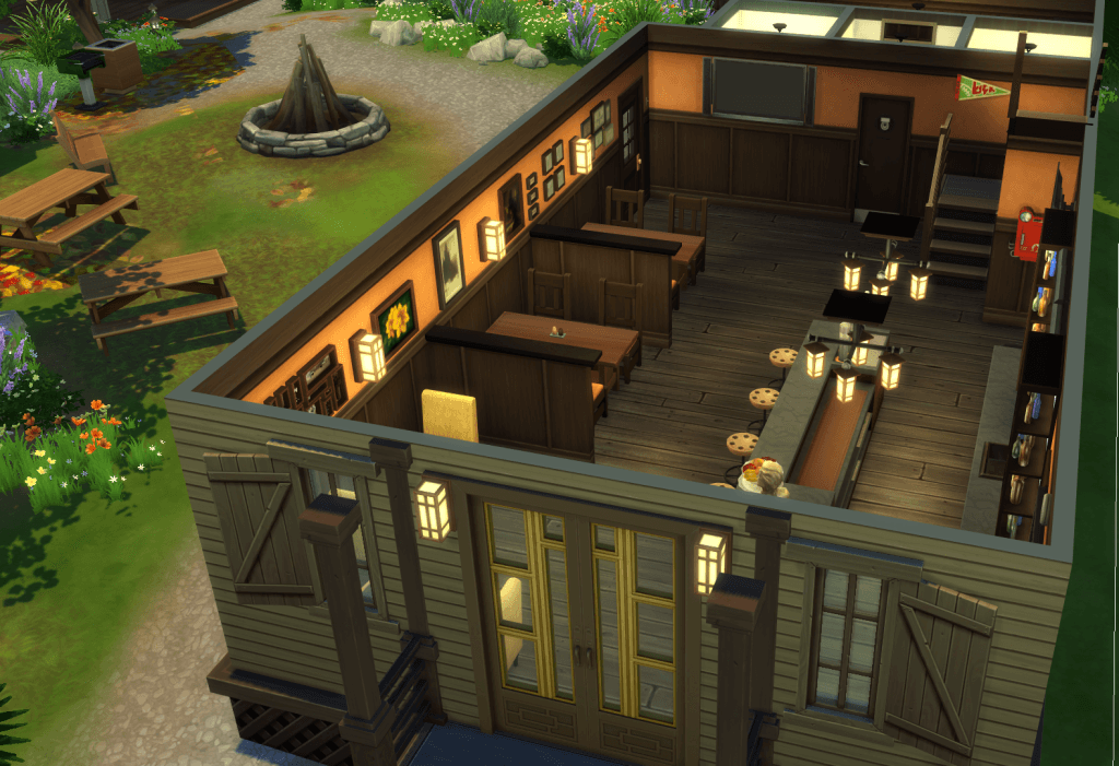 Totter Park with Pub - BG & High School Years - The Sims 4 Rooms / Lots ...