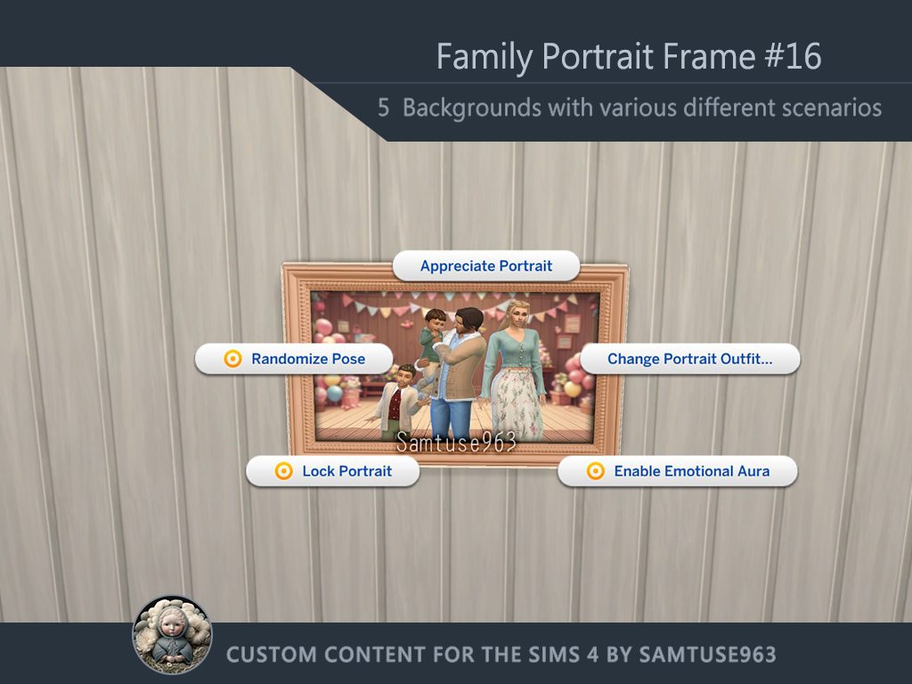 Family Portrait Frame #16 Samtuse963 - Gallery - The Sims 4 Build / Buy ...