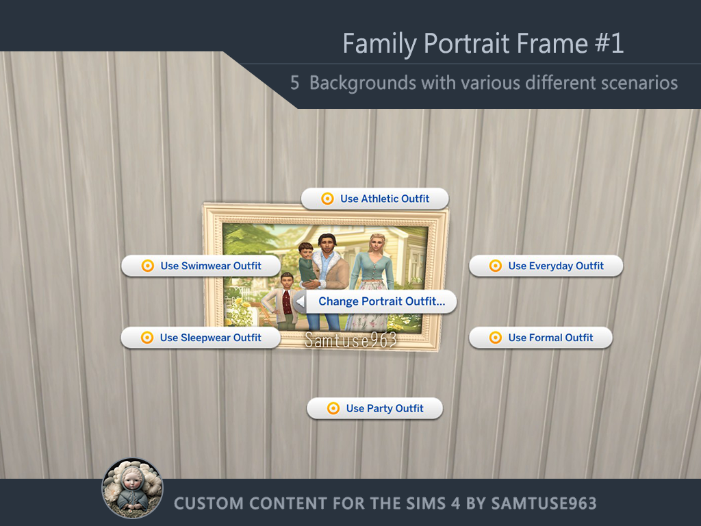Family Portrait Frame #1 Samtuse963 - The Sims 4 Build / Buy - CurseForge