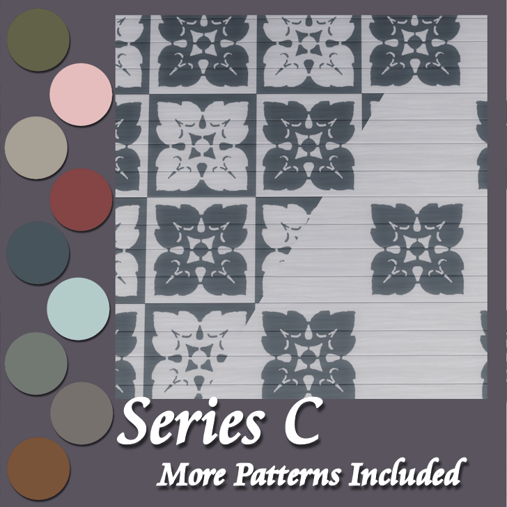 Stencilled Floors C (Leaves) - The Sims 4 Build / Buy - CurseForge