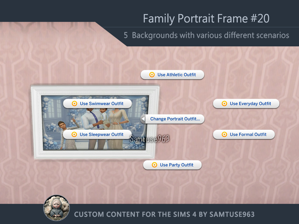 Family Portrait Frame #20 Samtuse963 - Gallery - The Sims 4 Build / Buy ...