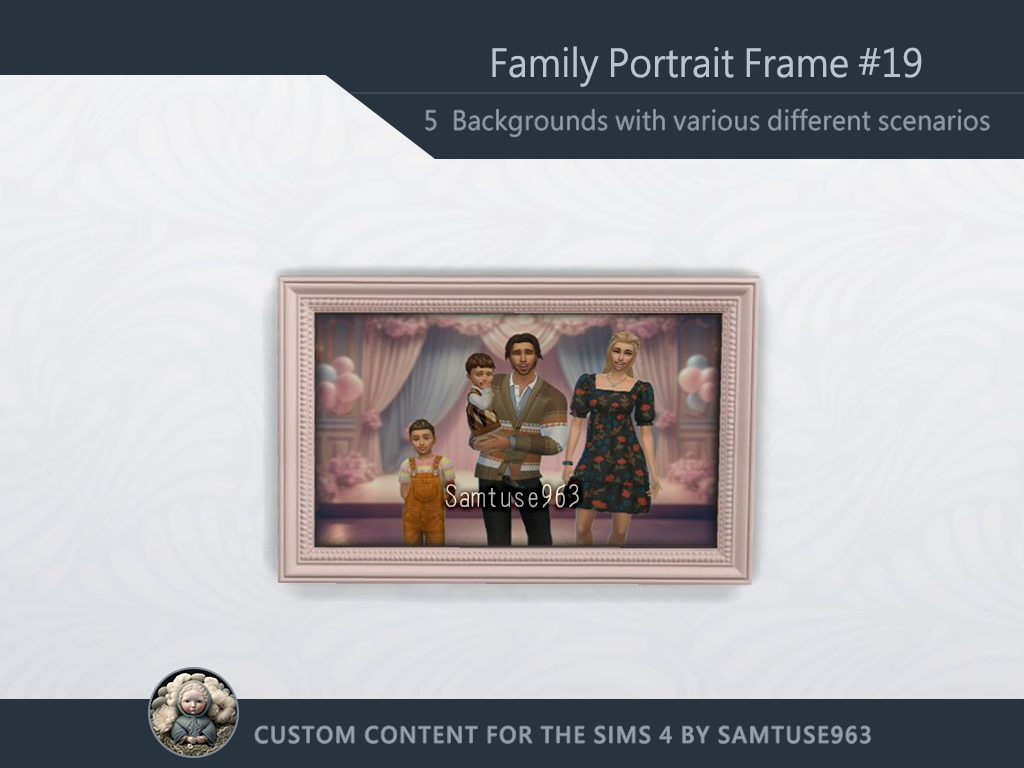 Family Portrait Frame #19 Samtuse963 - Gallery - The Sims 4 Build / Buy ...