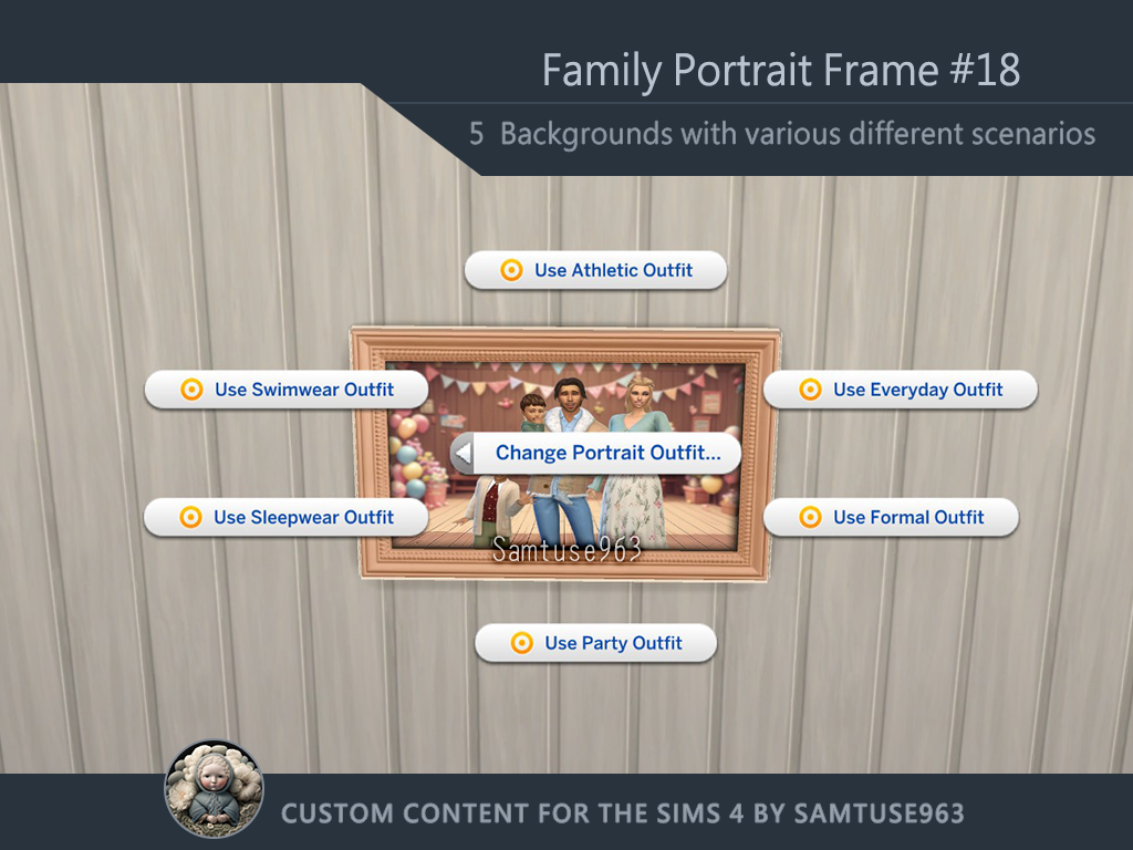 Family Portrait Frame #18 Samtuse963 - The Sims 4 Build / Buy - CurseForge