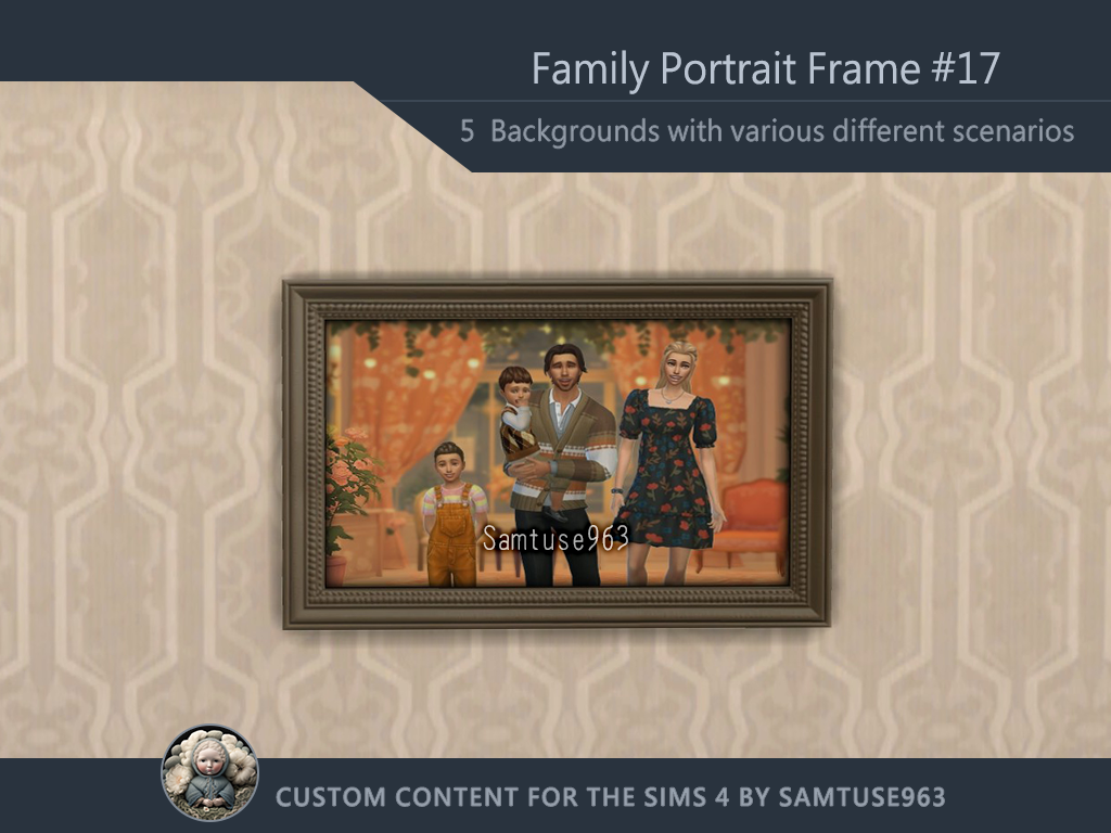 Family Portrait Frame #17 Samtuse963 - Gallery - The Sims 4 Build / Buy ...