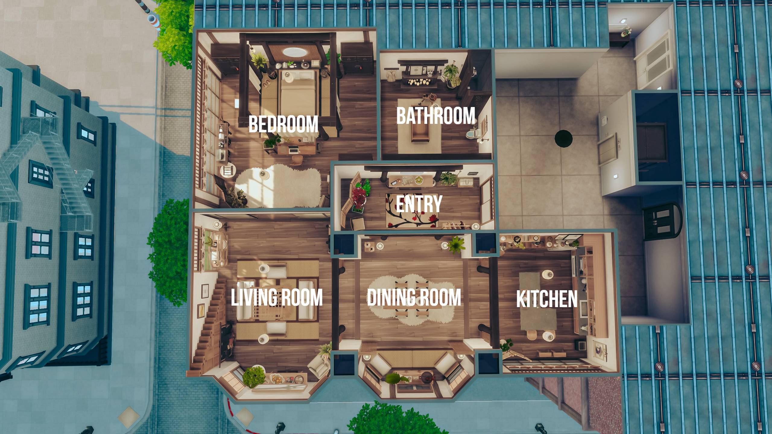 Japanese Apartment - 20, Culpepper House - Gallery - The Sims 4 Rooms / Lots - CurseForge