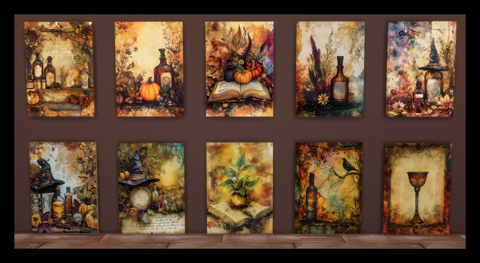 Modern Mystics Paintings - 4 Sets - Gallery - The Sims 4 Build / Buy ...