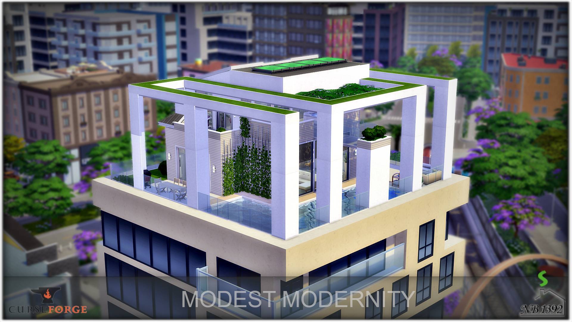 Modest Modernity (No CC!) - The Sims 4 Rooms / Lots - CurseForge