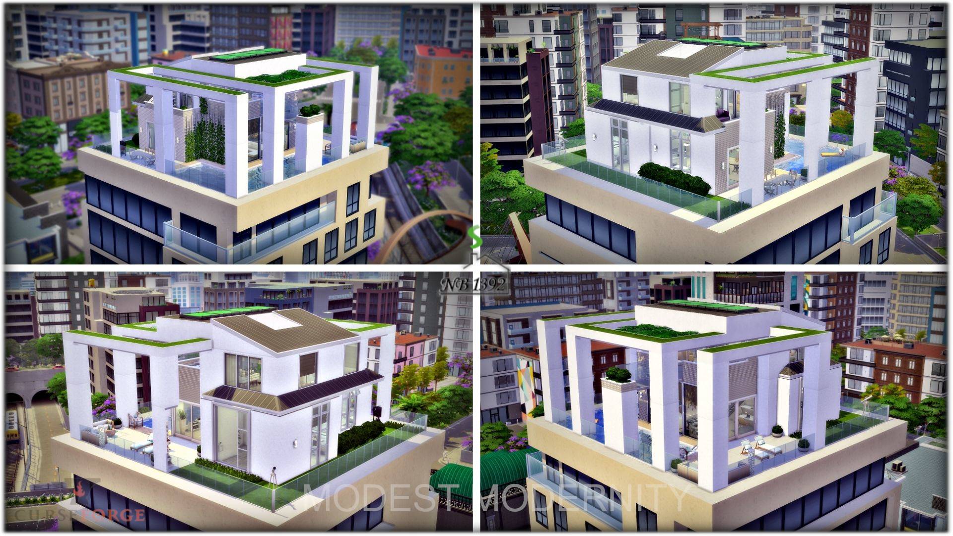 Modest Modernity (No CC!) - The Sims 4 Rooms / Lots - CurseForge