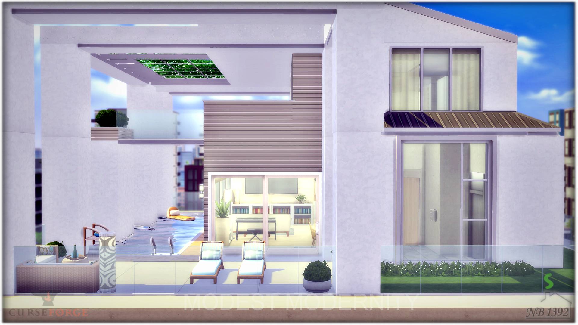 Modest Modernity (No CC!) - The Sims 4 Rooms / Lots - CurseForge