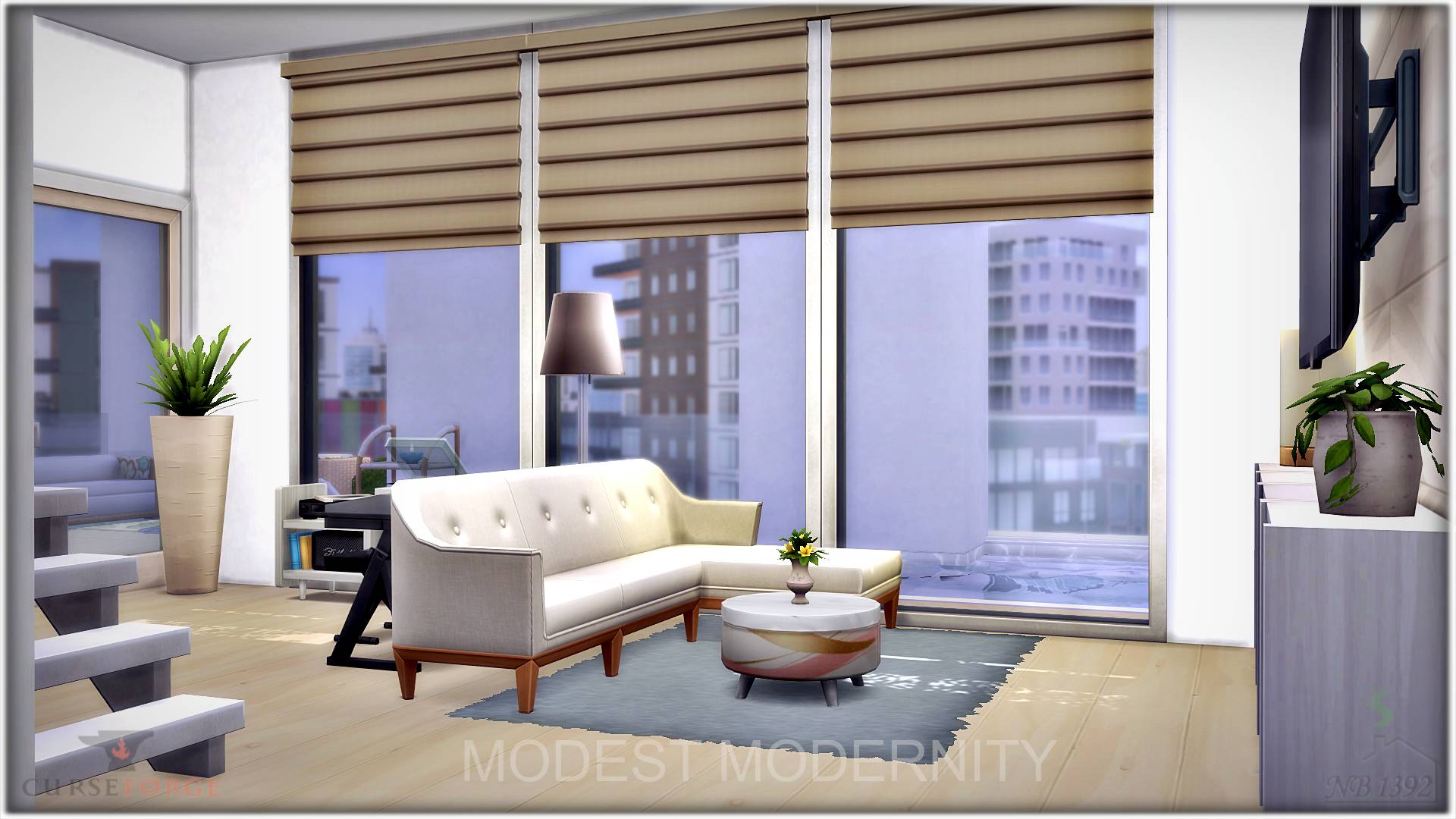 Modest Modernity (No CC!) - The Sims 4 Rooms / Lots - CurseForge
