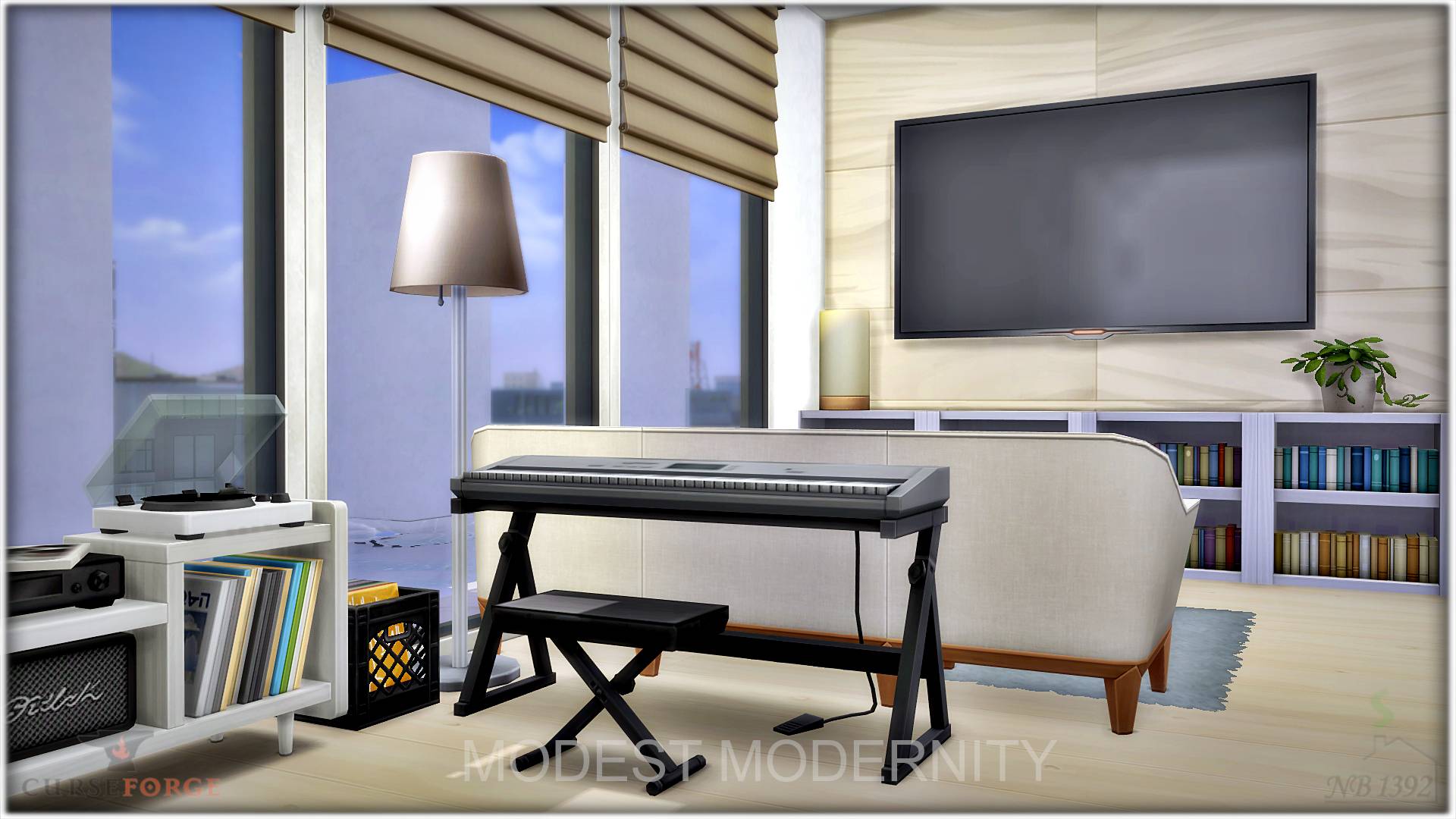 Modest Modernity (No CC!) - The Sims 4 Rooms / Lots - CurseForge