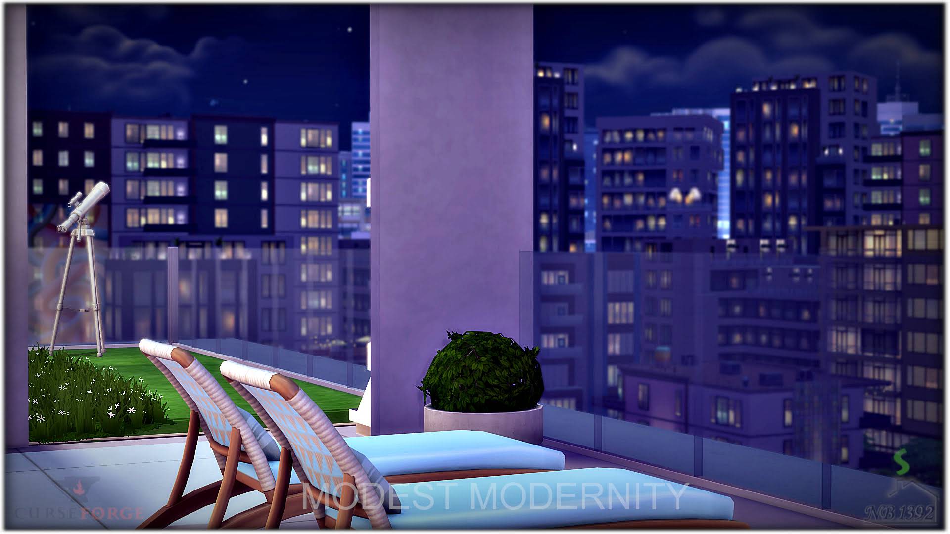 Modest Modernity (No CC!) - The Sims 4 Rooms / Lots - CurseForge