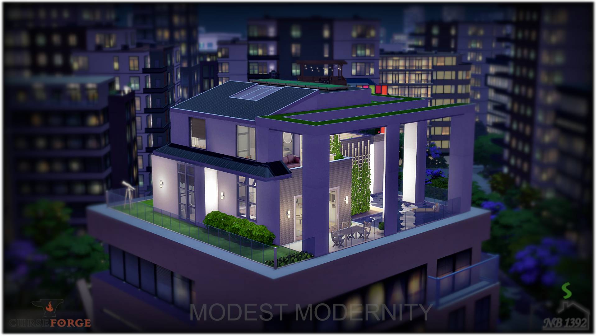 Modest Modernity (No CC!) - The Sims 4 Rooms / Lots - CurseForge