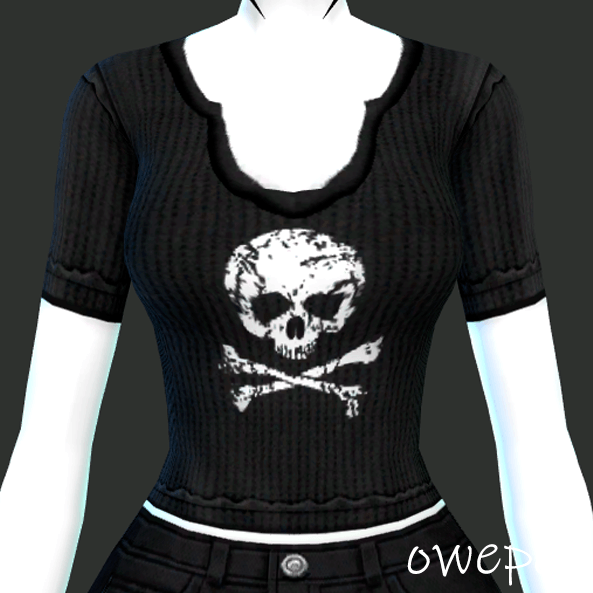 Skull & Bones Top - Gallery - The Sims 4 Create a Sim - CurseForge