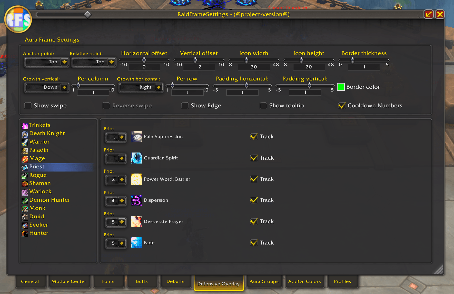 RaidFrameSettings - Blizzard Raid Frames Customization - Gallery - World of Warcraft Addons ...