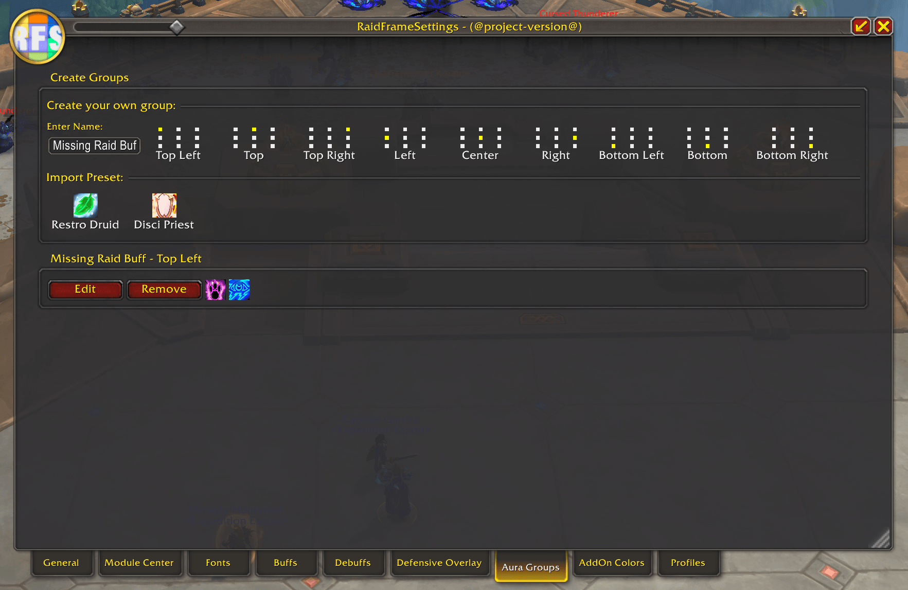 RaidFrameSettings - Blizzard Raid Frames Customization - Gallery - World of Warcraft Addons ...