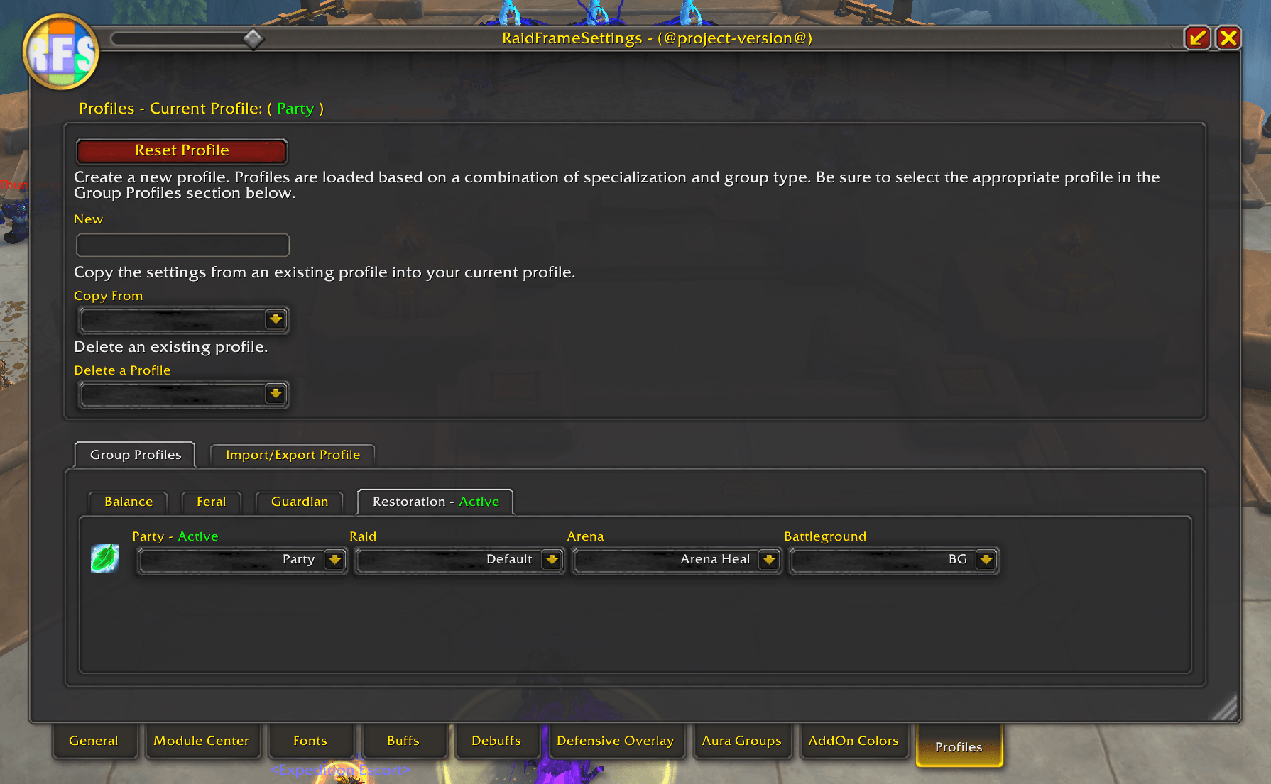 RaidFrameSettings - Blizzard Raid Frames Customization - Gallery - World of Warcraft Addons ...