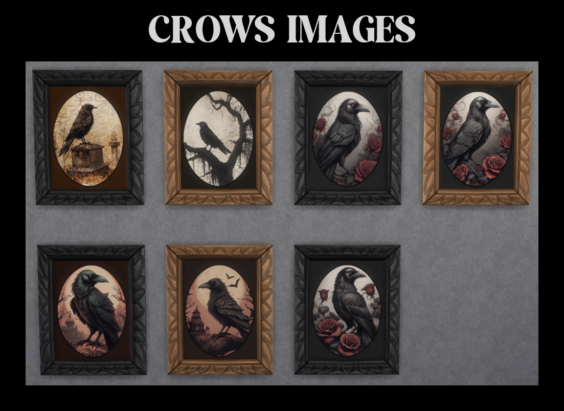 Oval Portraits - Simblreen - Multiple Sets - Gallery - The Sims 4 Build ...