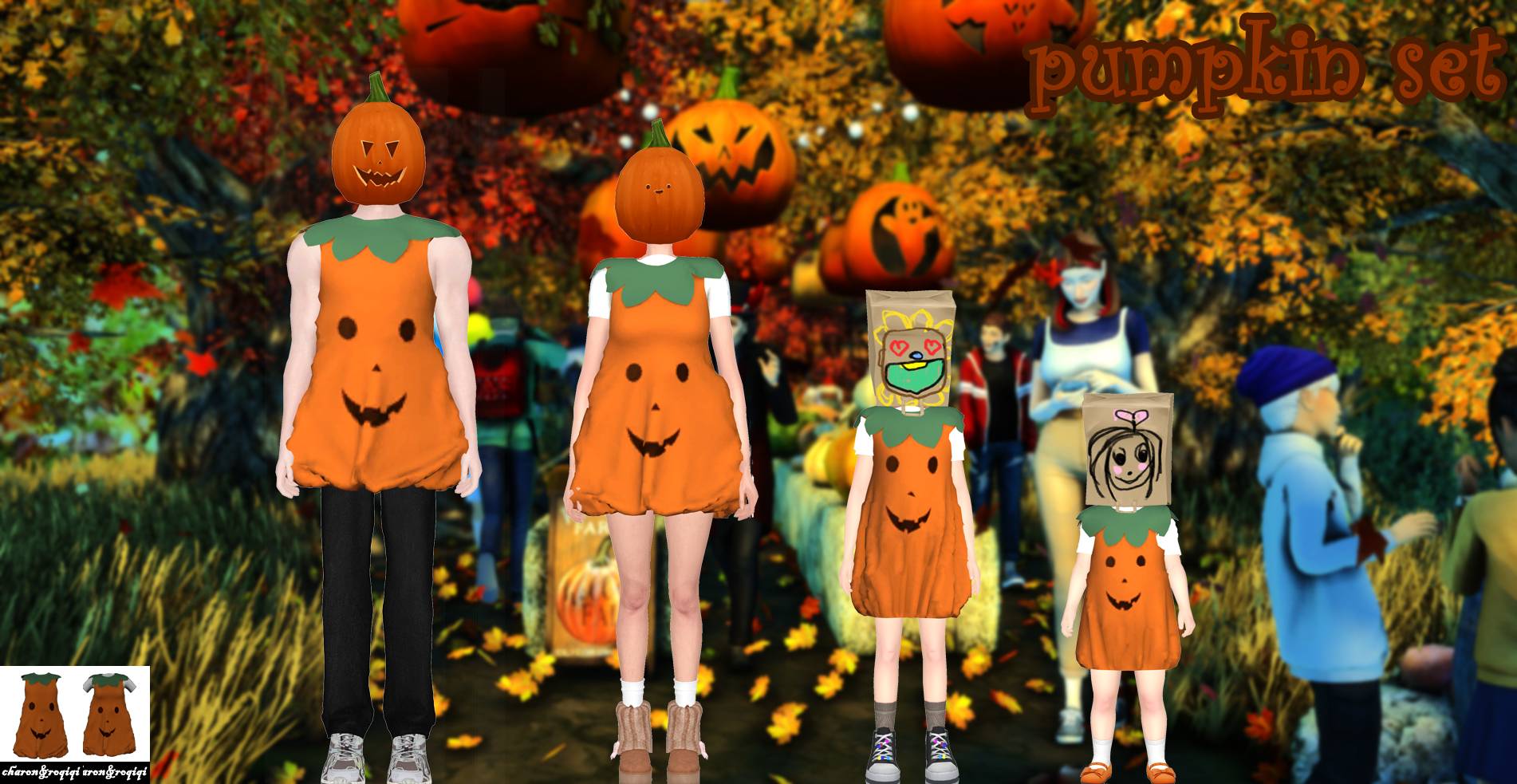 [charon&roqiqi]pumpkin set-child - Gallery - The Sims 4 Create a Sim ...