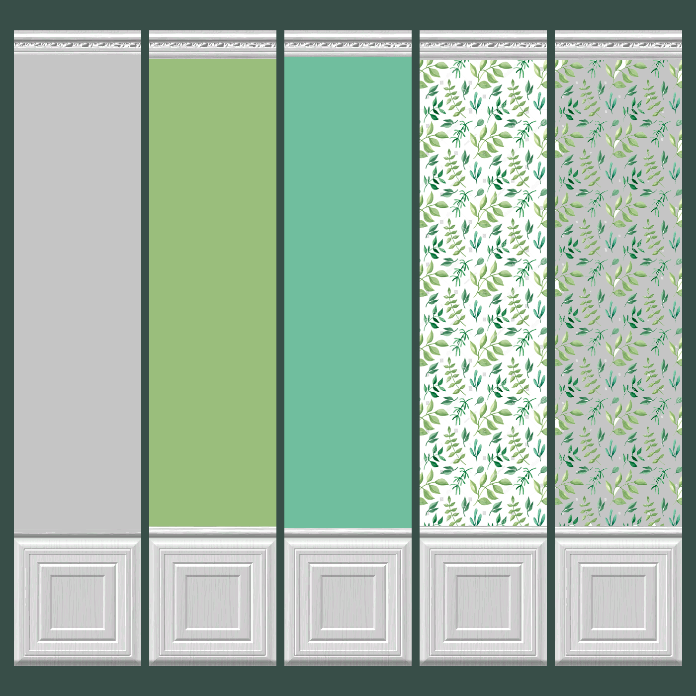 cherryberry_set of twigs of gray-green palette_walls - Gallery - The ...