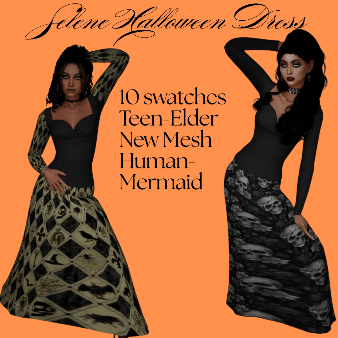 Selene Halloween Dress - Gallery - The Sims 4 Create a Sim - CurseForge