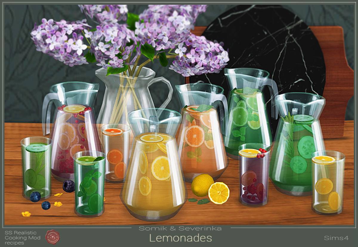 Lemonades in Pitchers - The Sims 4 Mods - CurseForge