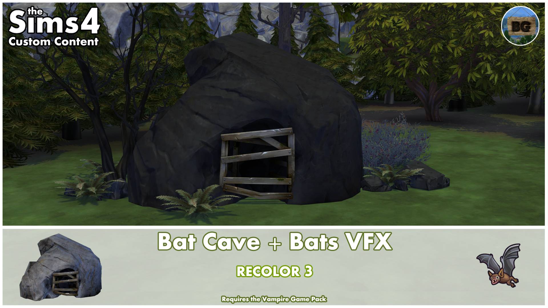 Bat Cave + Bats VFX ~ Animated ~ Halloween ~ - Gallery - The Sims 4 ...