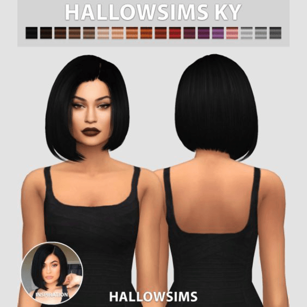 Hair Women Ky by Hallow Sims - Gallery - The Sims 4 Create a Sim ...