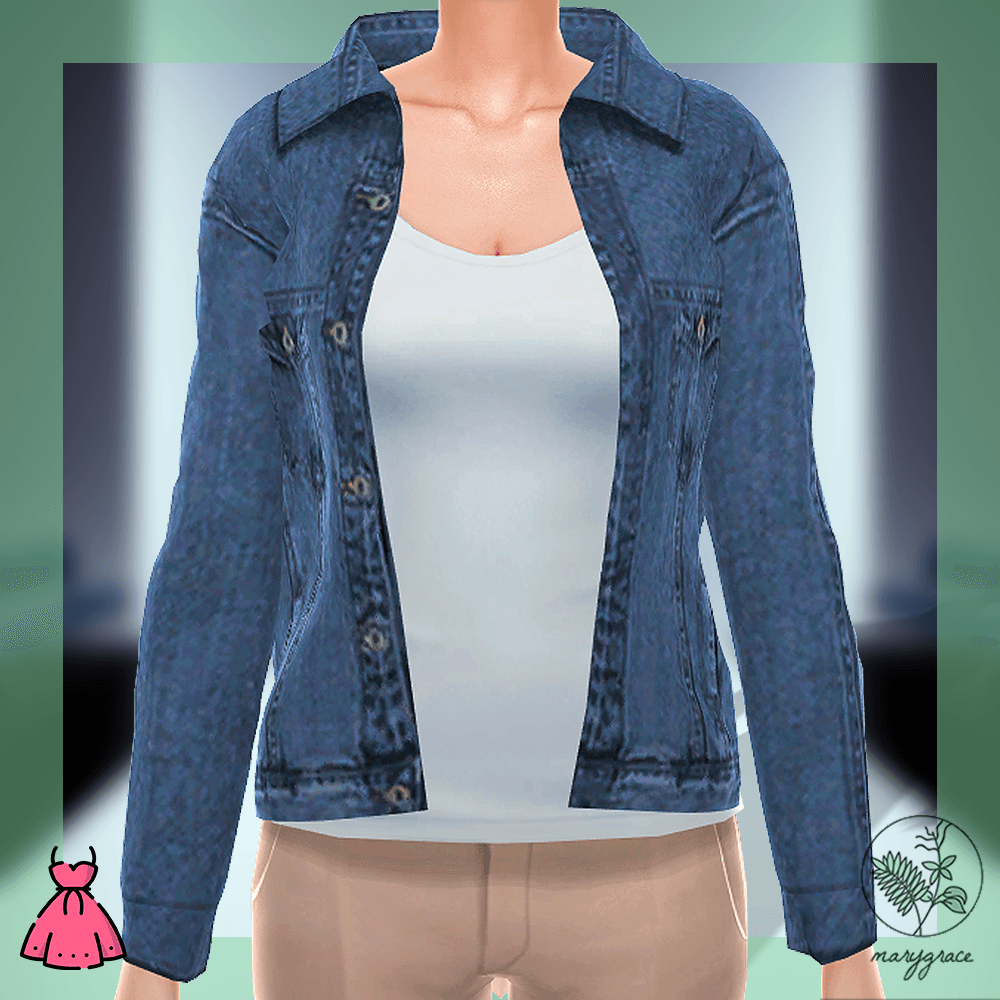 DENIM JACKET ACCESSORY #80 - The Sims 4 Create a Sim - CurseForge