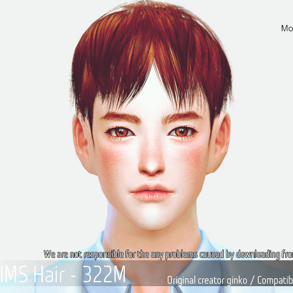 Hair 322M - The Sims 4 Create a Sim - CurseForge