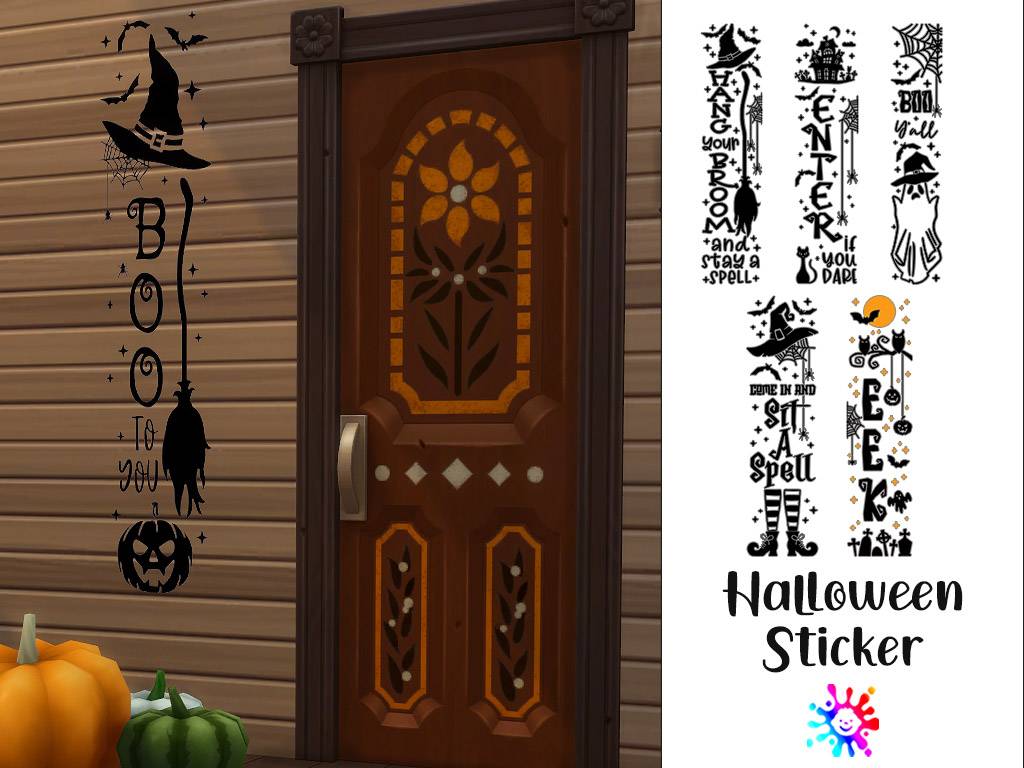 Halloween Wall Sticker - Gallery - The Sims 4 Build / Buy - CurseForge