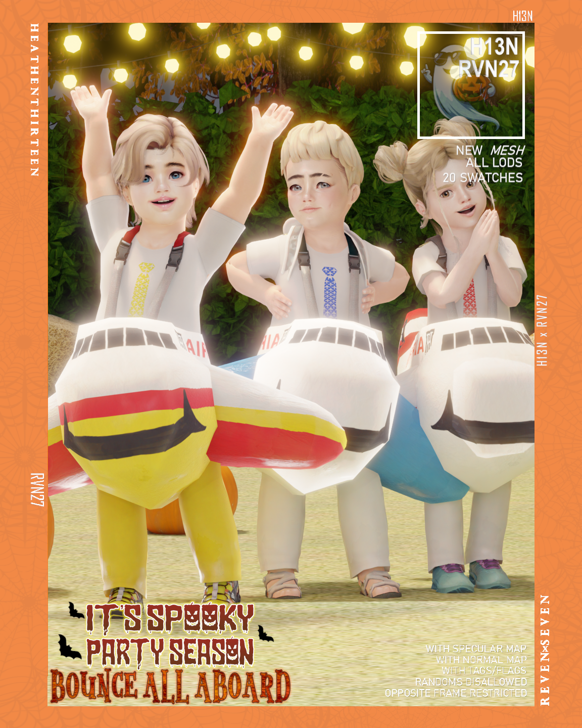 Toddler's Airplane Rider Inflatable Spooky Costume - Gallery - The Sims ...