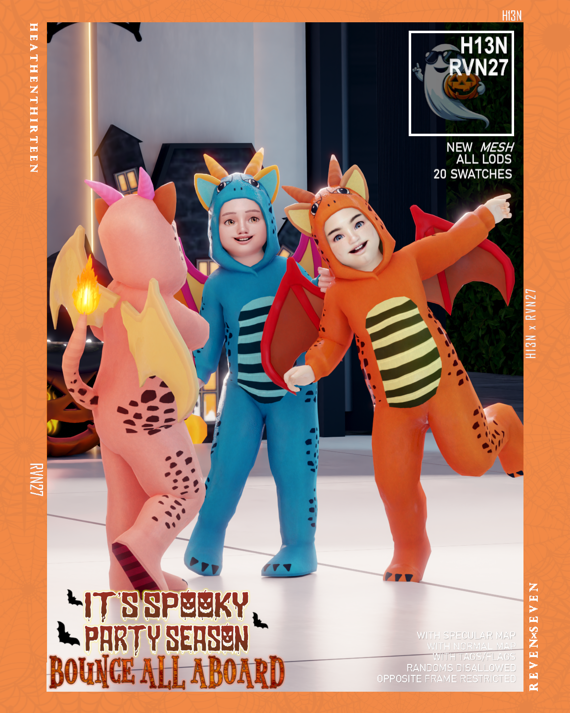 Toddler's Baby Dragon FireTail Spooky Costume - The Sims 4 Create a Sim ...