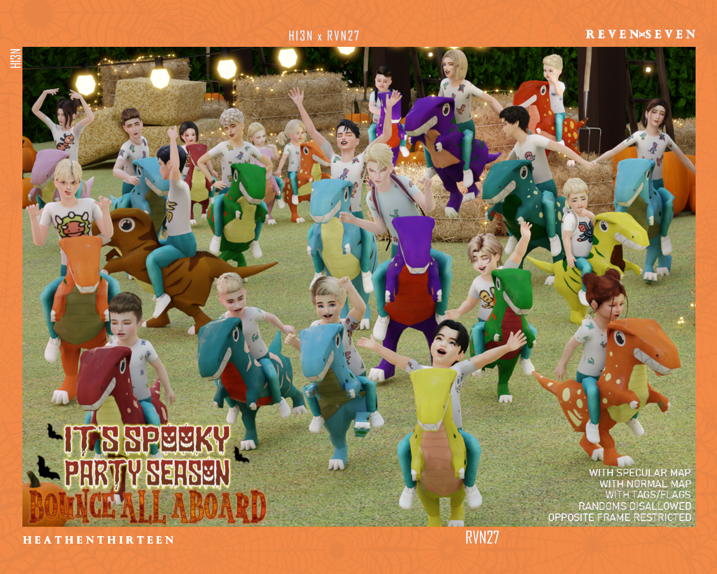 Child's Dinosaur Inflatable Spooky Costume at The Sims 4 Nexus - Mods ...