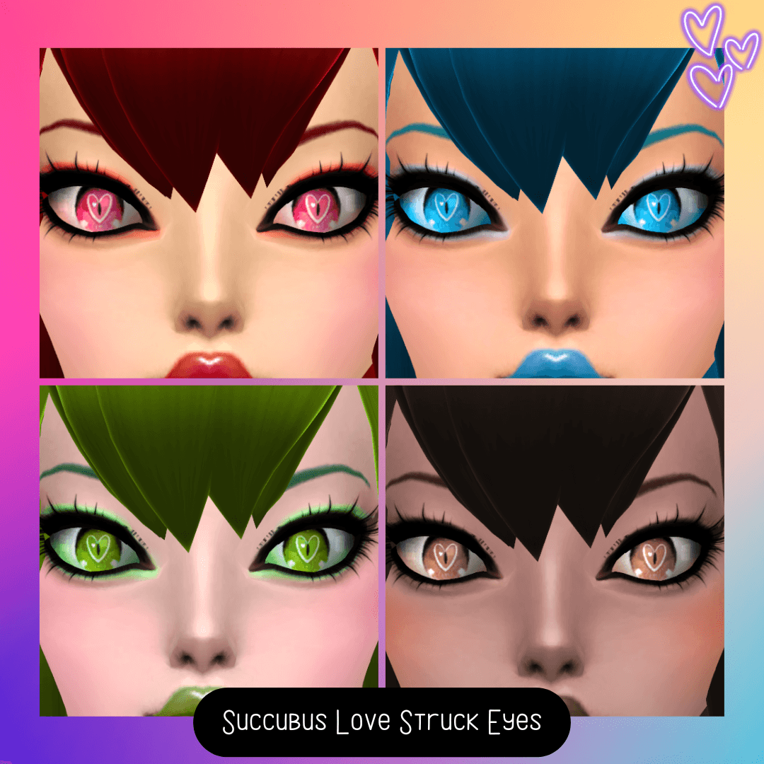 [JBTN] Succubus Love Struck Eyes - Gallery - The Sims 4 Create a Sim ...