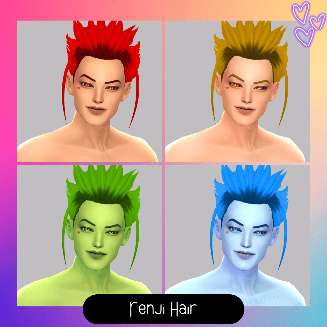 [JBTN] Renji Hair - Gallery - The Sims 4 Create a Sim - CurseForge