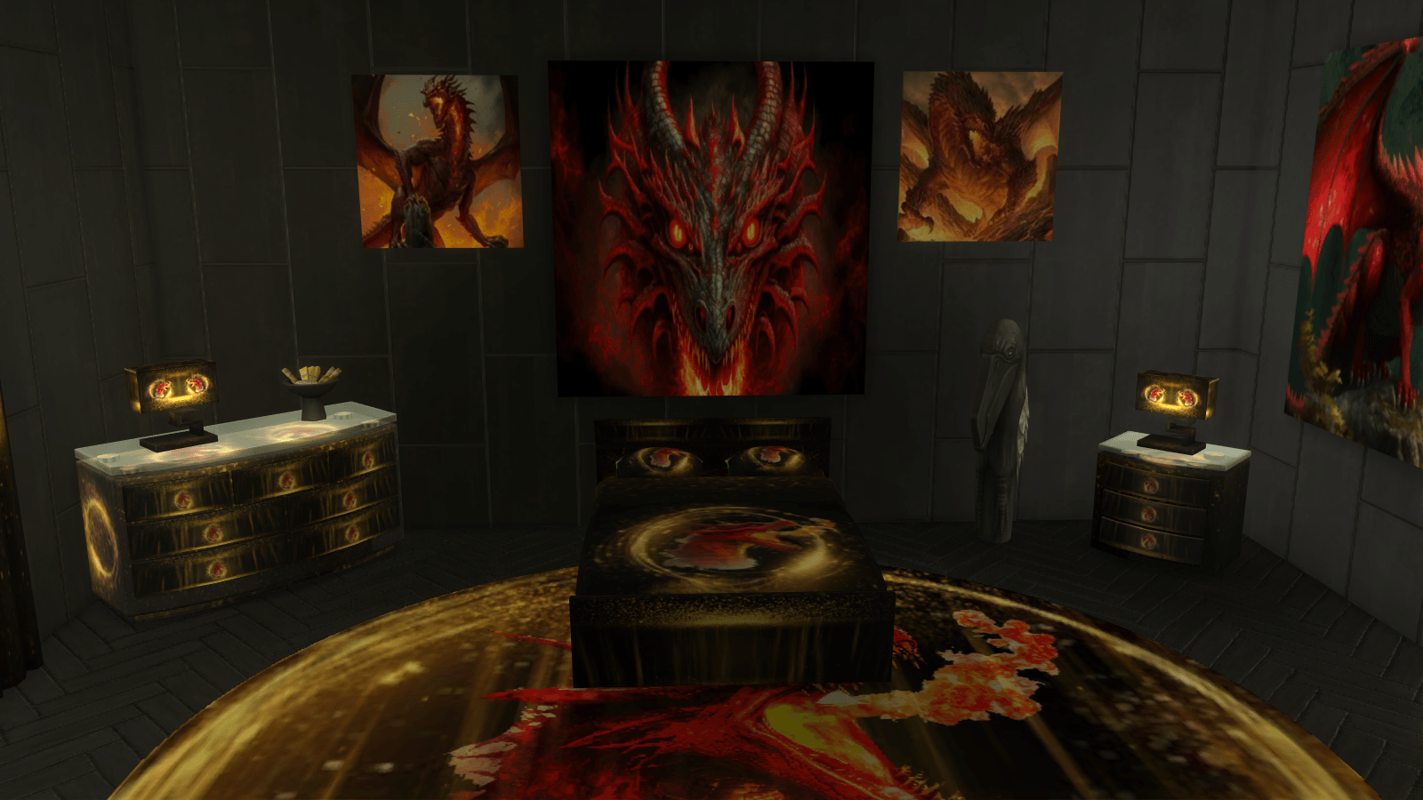 Dragon Bedroom Set (Base Game) - Gallery - The Sims 4 Build / Buy ...