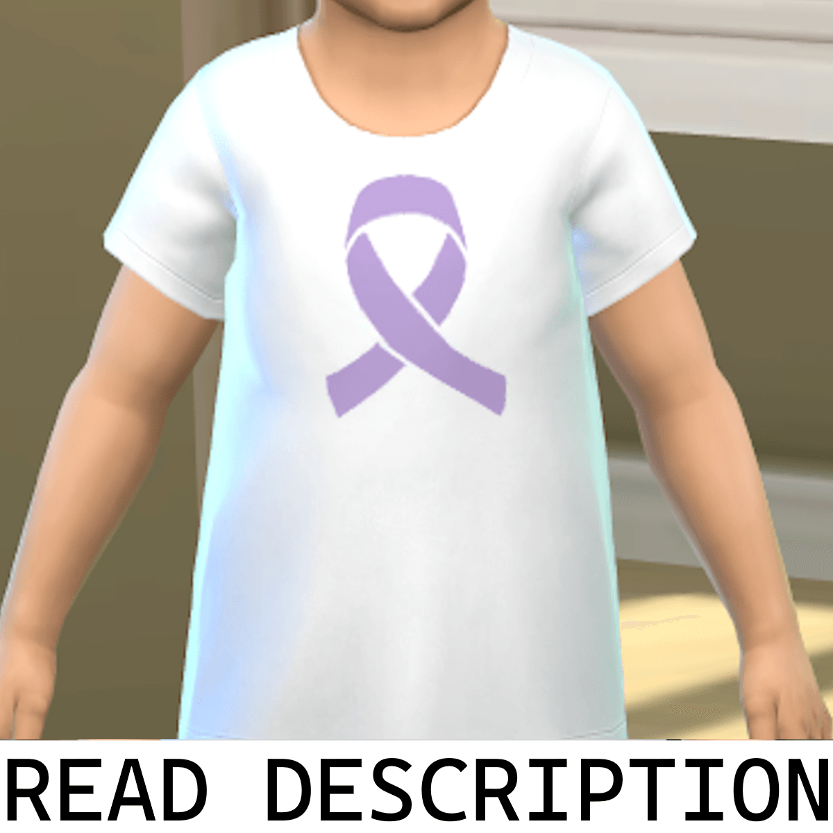 Cancer Ribbon T-Shirt Toddler (READ DESCRIPTION) - Gallery - The Sims 4 ...