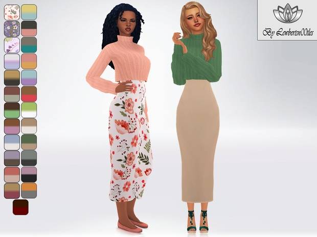 Carol Dress [T-E] - Gallery - The Sims 4 Create a Sim - CurseForge
