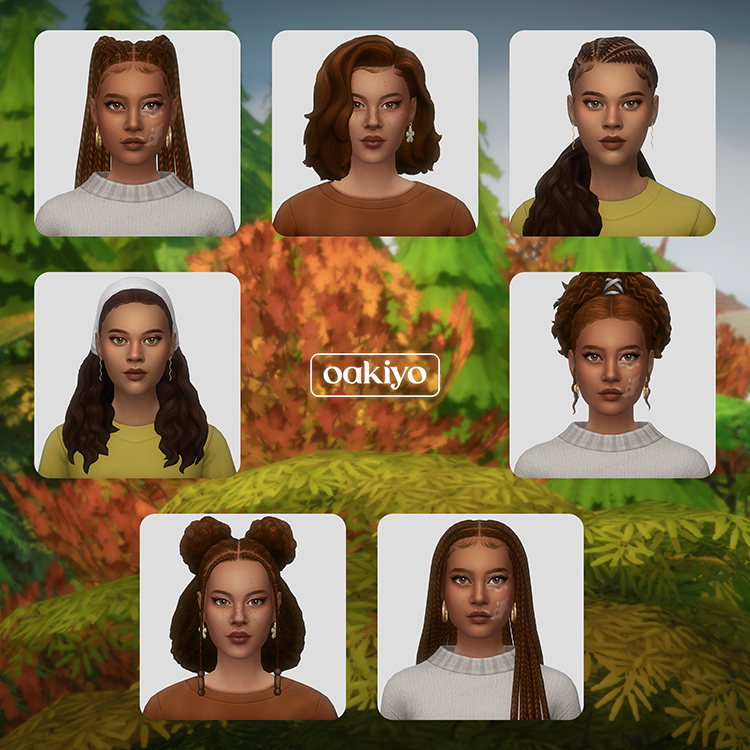 oakiyo - Curls Collection Part 2 - Gallery - The Sims 4 Create a Sim ...