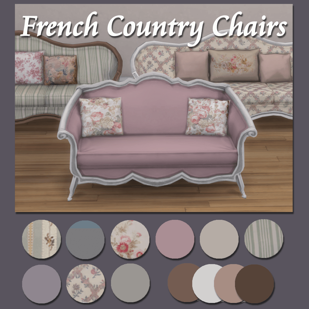 French Country Sofas & Loveseats - The Sims 4 Build / Buy - CurseForge