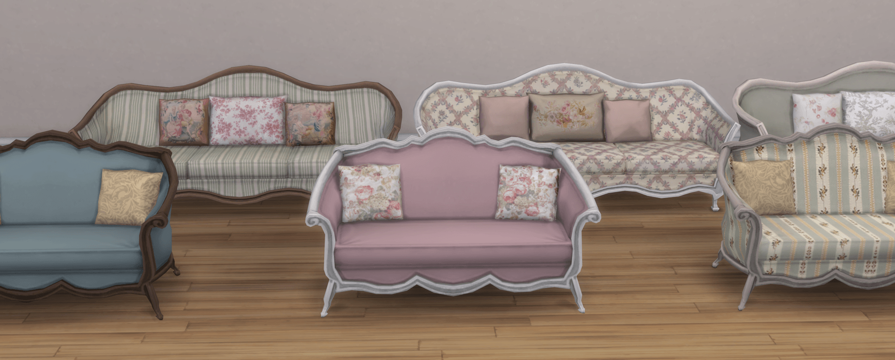 French Country Sofas & Loveseats - The Sims 4 Build / Buy - CurseForge
