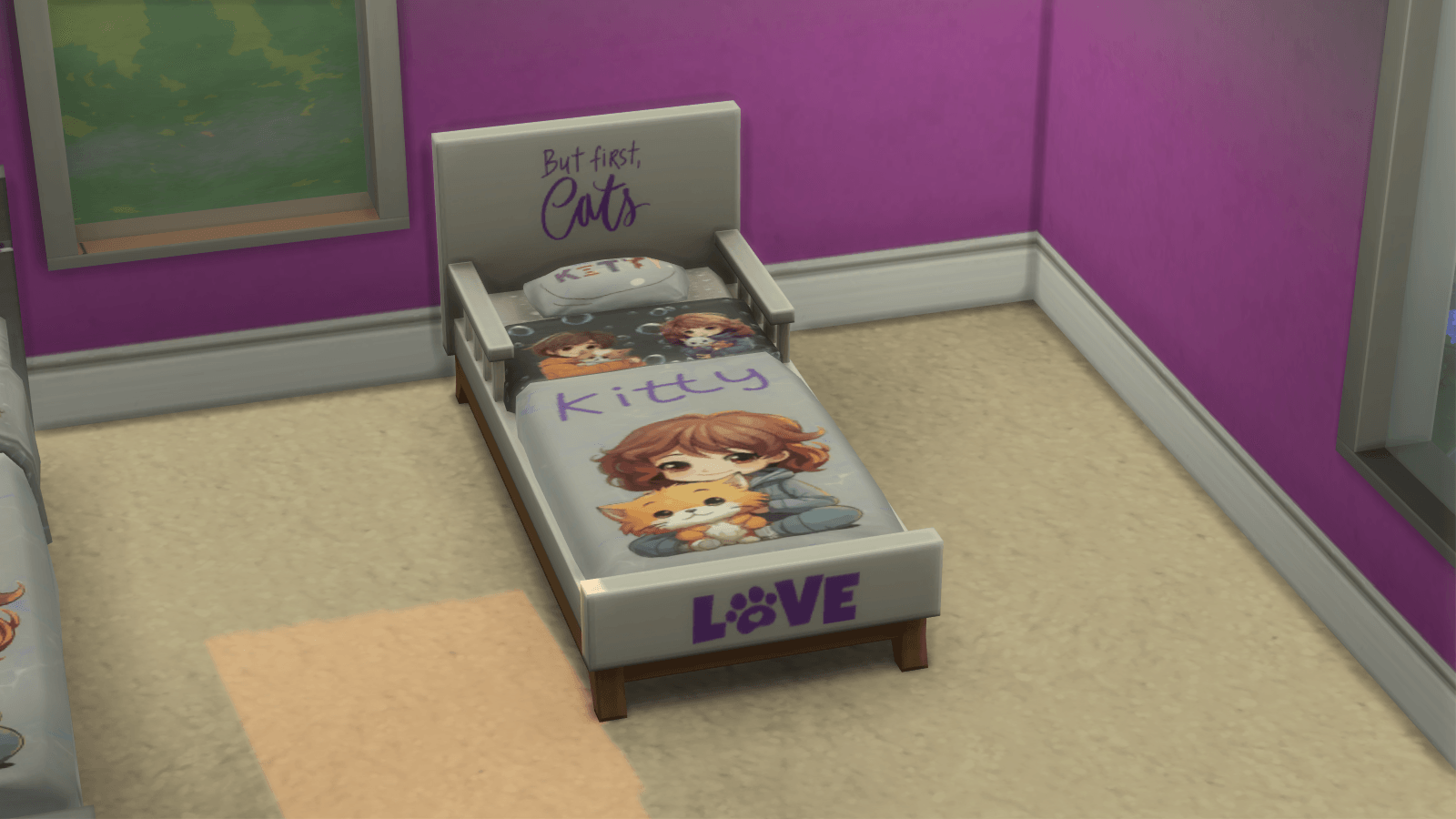 The Kitty Toddler Bed Recolor (Base Game) - Gallery - The Sims 4 Build ...