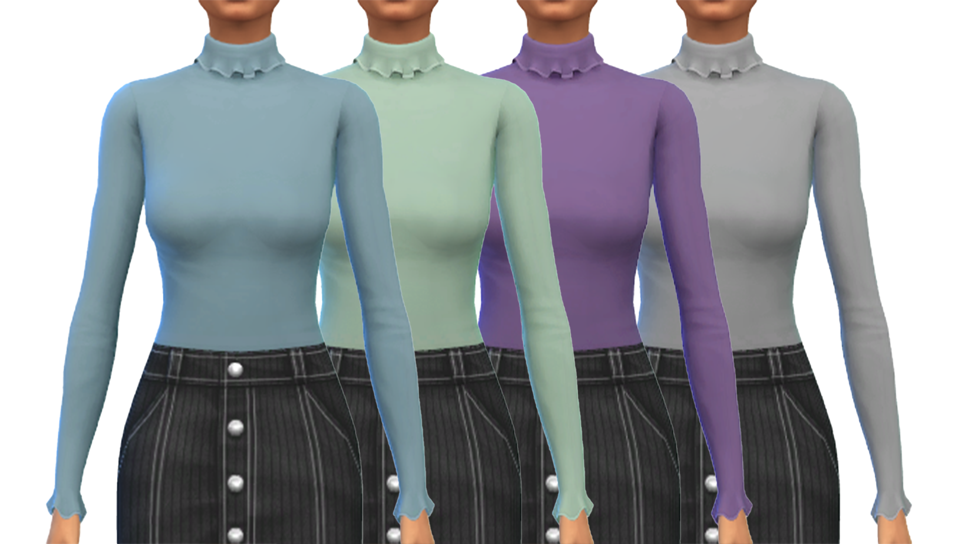 Download Feminine Turtle Neck - The Sims 4 Mods - CurseForge