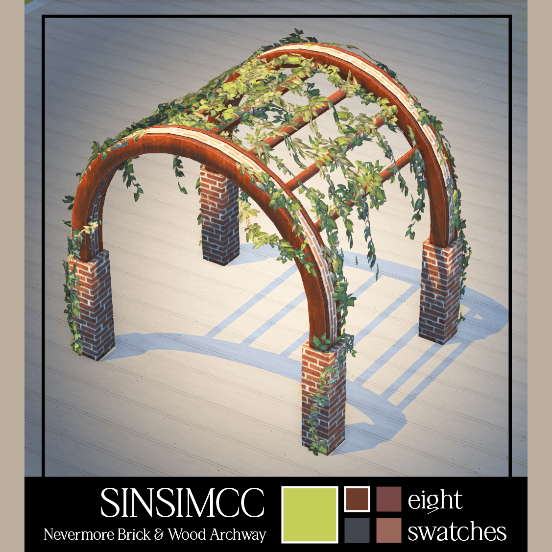 Nevermore Brick & Wood Archway - Gallery - The Sims 4 Build / Buy ...