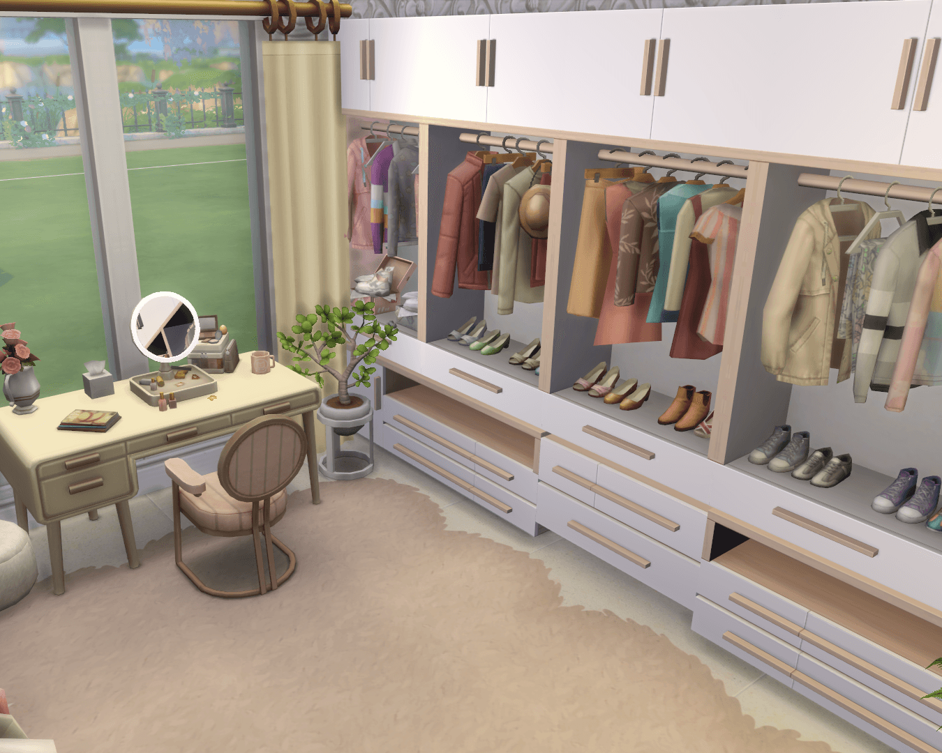 Modern Elegant Walk-in-Wardrobe - Gallery - The Sims 4 Rooms / Lots ...