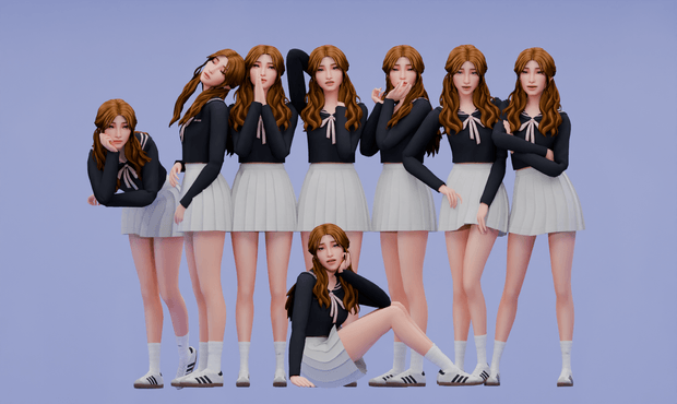 Korean Model Poses Pack - Gallery - The Sims 4 Mods - CurseForge